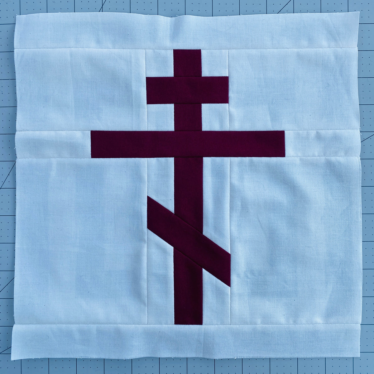 Quilt Block, 3 Bar Cross – St. Tabitha's Workshop